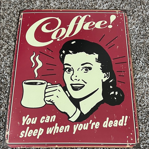 Wall Decor | Retro Coffee Sign With Vintage Design | Poshmark